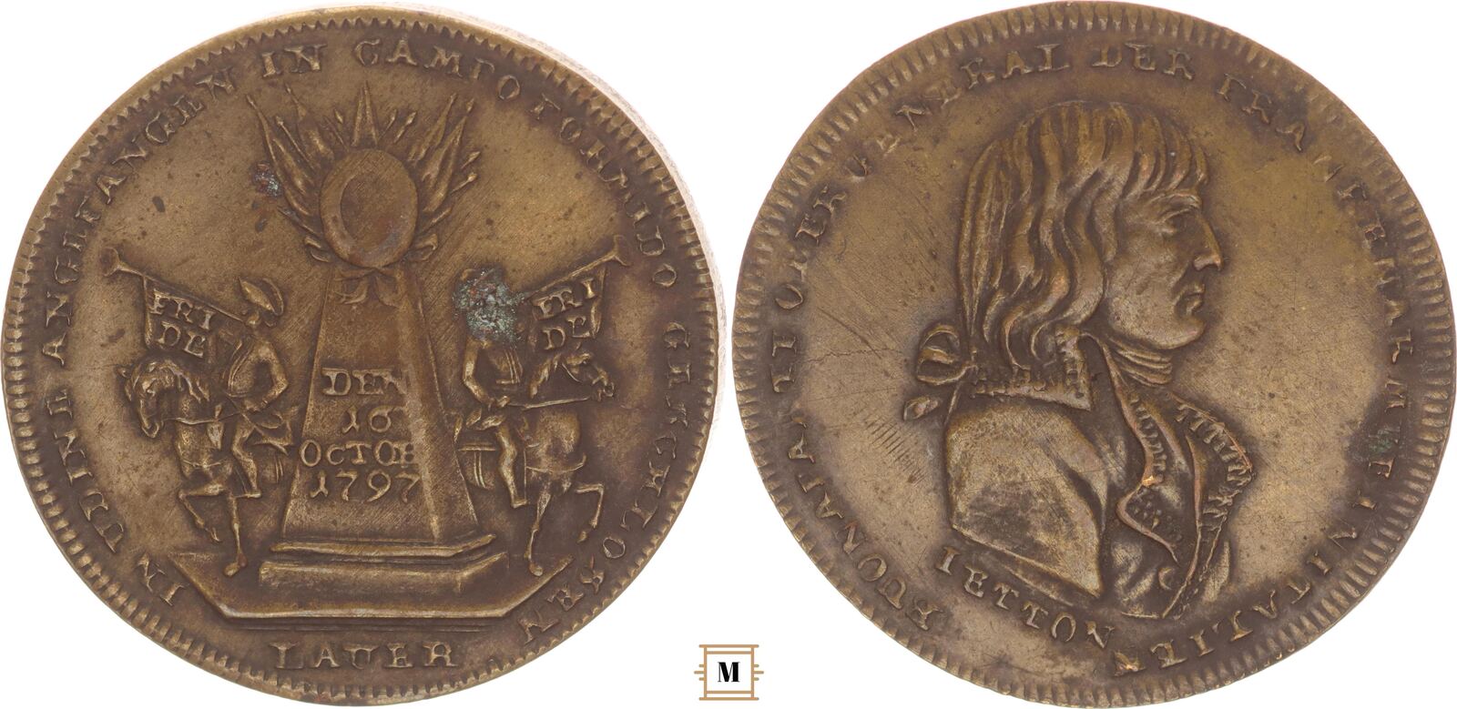 France jeton 1797 Napoleon I., Treaty of Campo Formio | MA-Shops