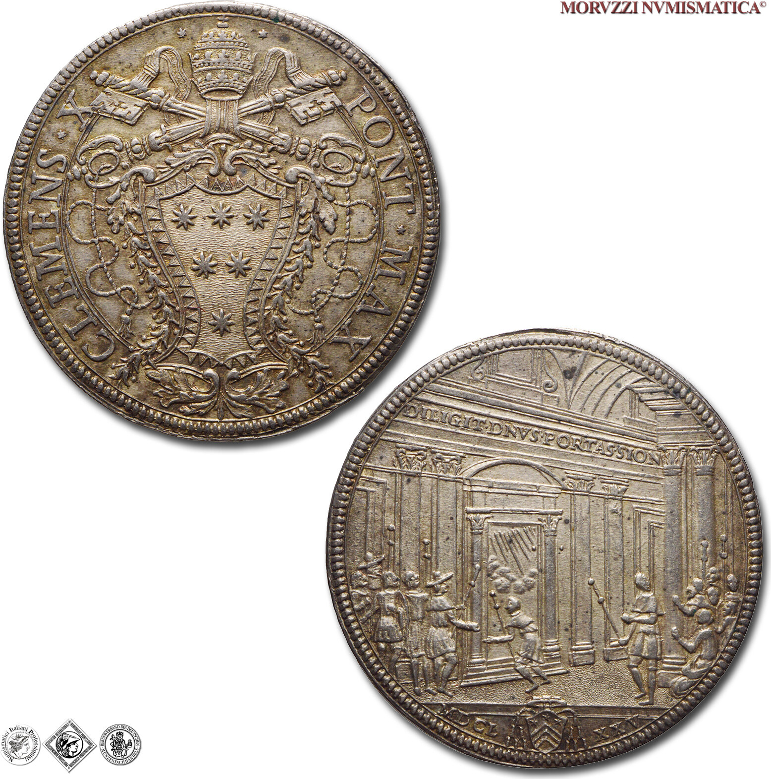 Papal States / Kirchenstaat / États pontificaux PIASTRA 1675 Pope ...