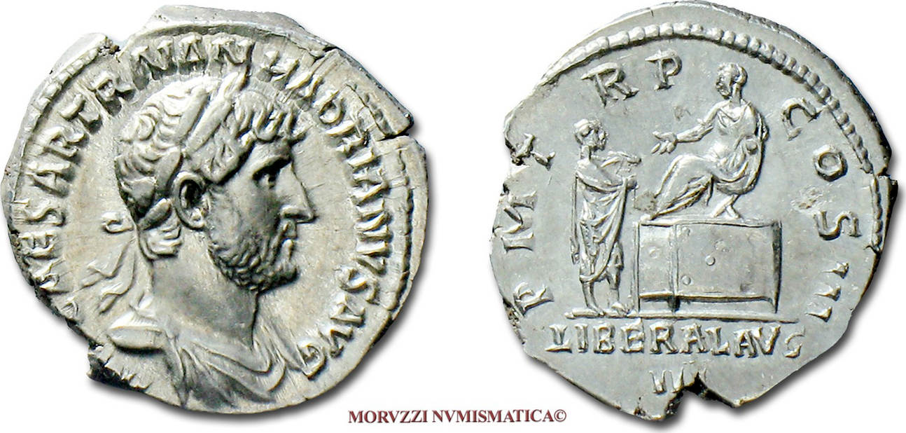 Roman Empire / RÖMISCHE KAISERZEIT Denarius / Denar 119-122 AD HADRIAN ...