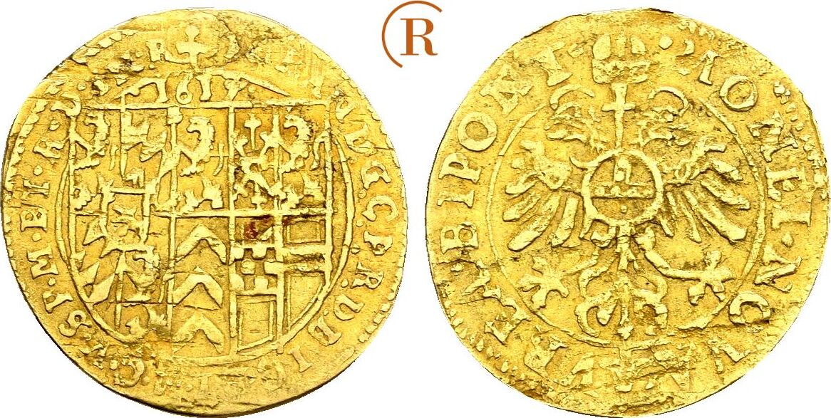 PFALZ-ZWEIBRÜCKEN Johann II., 1604-1635 Goldgulden 1617, Zweibrücken ...