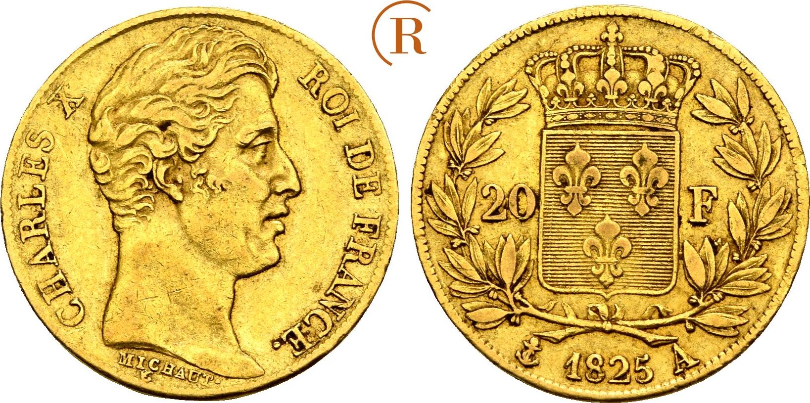FRANKREICH Charlex X., 1824-1830 20 Francs 1825 A, Paris Gold. VF+ | MA ...