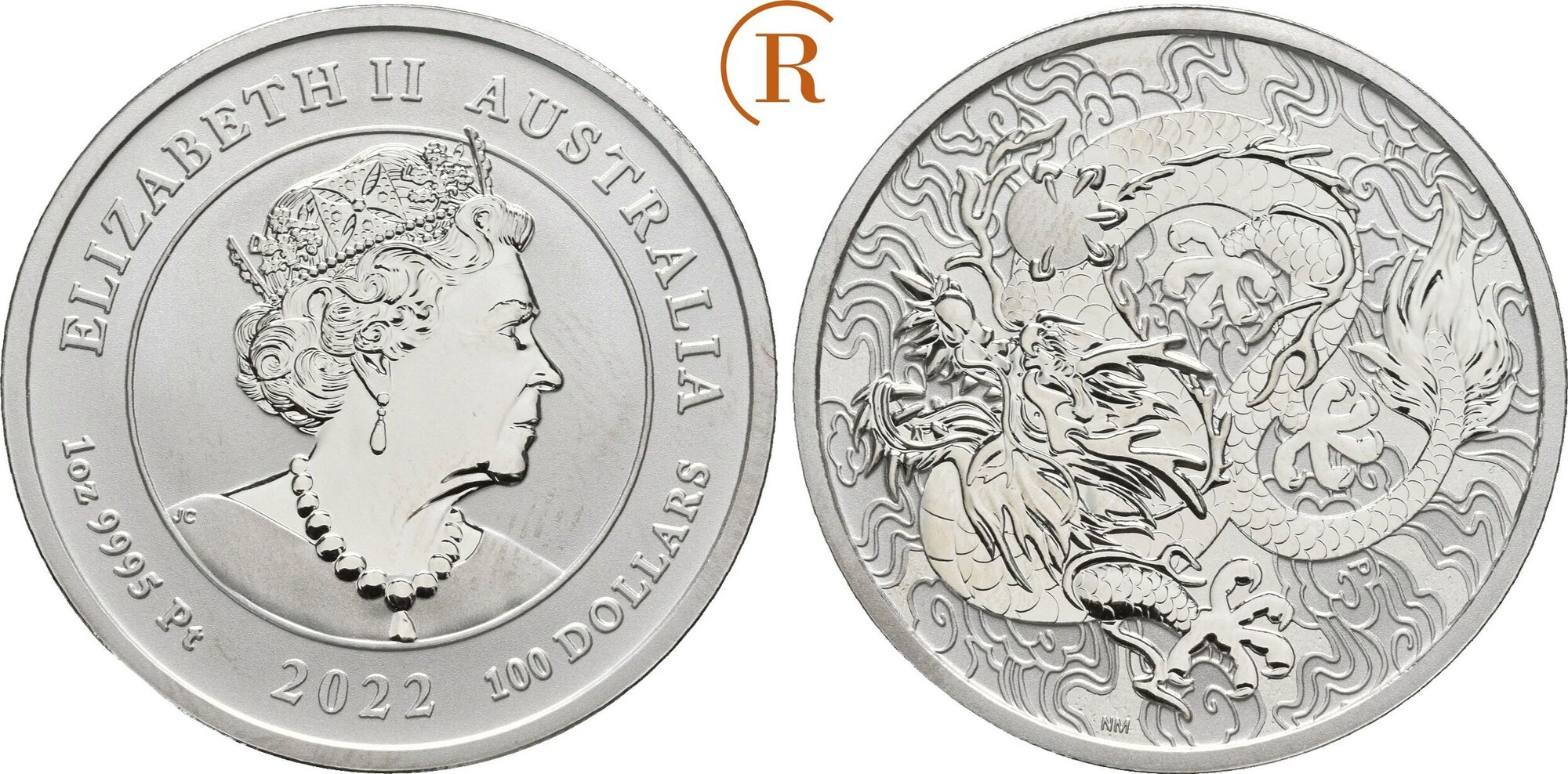 AUSTRALIEN Elisabeth II., 1952-2022 100 Dollars 2022 PLATIN. BU | MA-Shops
