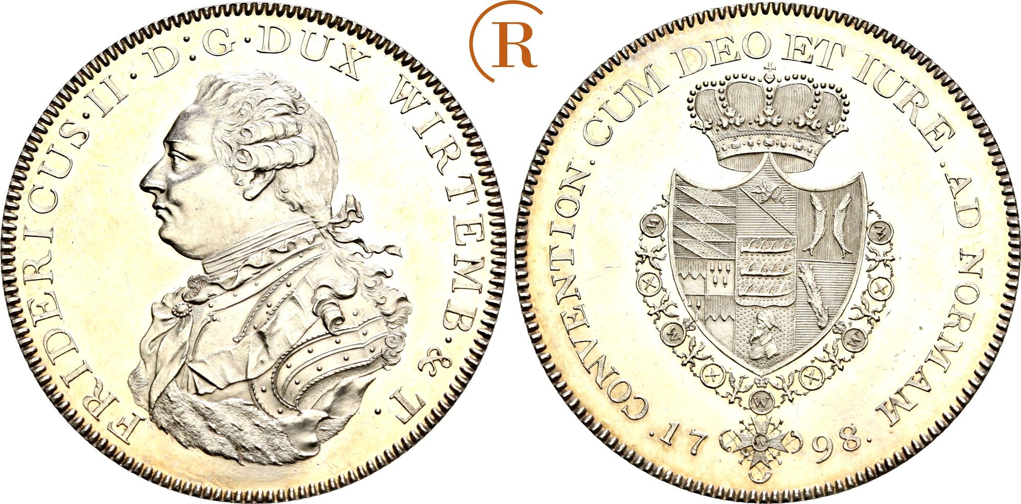 WÜRTTEMBERG Friedrich II./I. 1797-1806-1816 Taler 1798, London mint ...