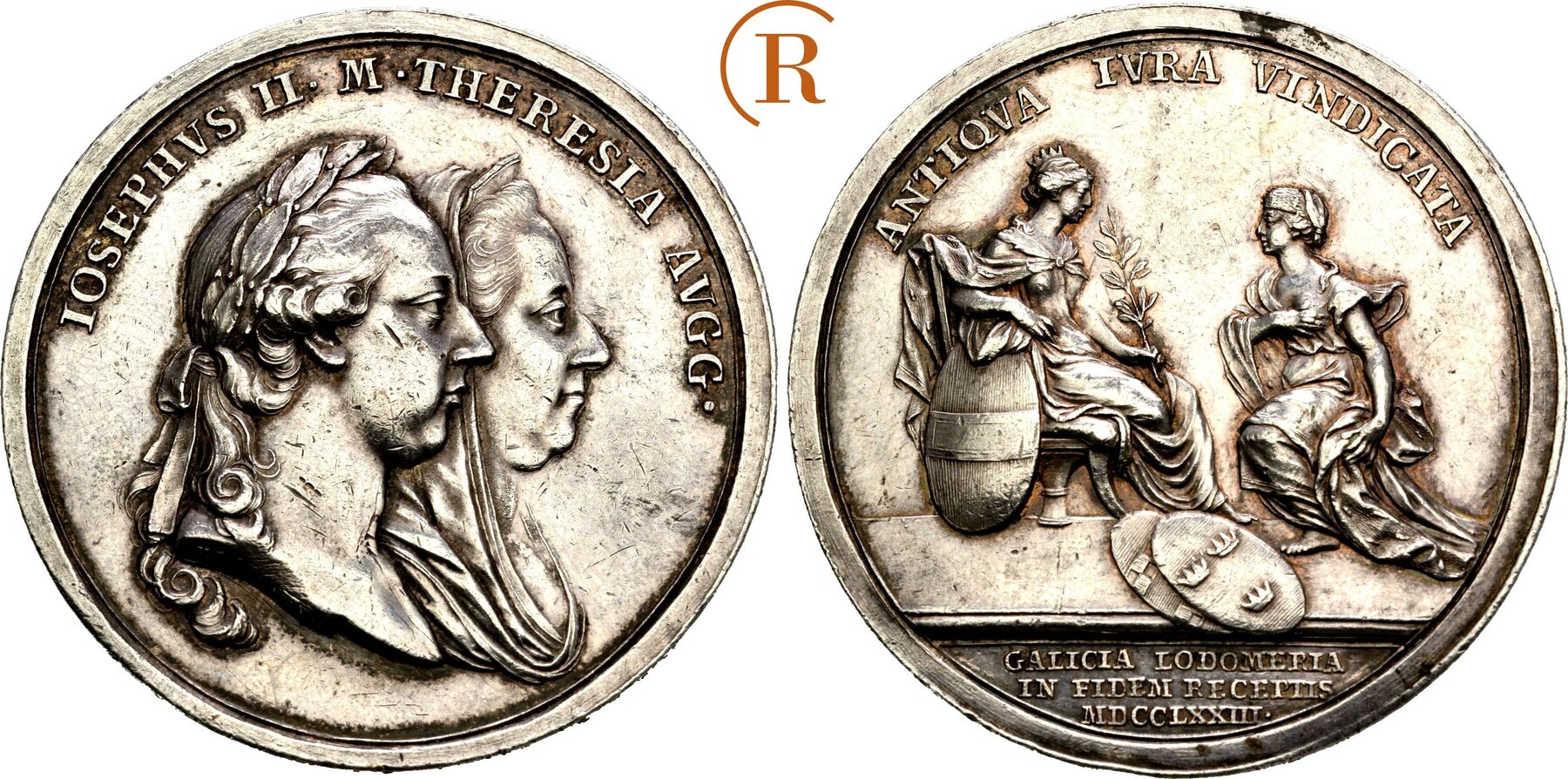 RÖMISCH DEUTSCHES REICH Maria Theresia, 1740-1780 Silbermedaille 1773 ...