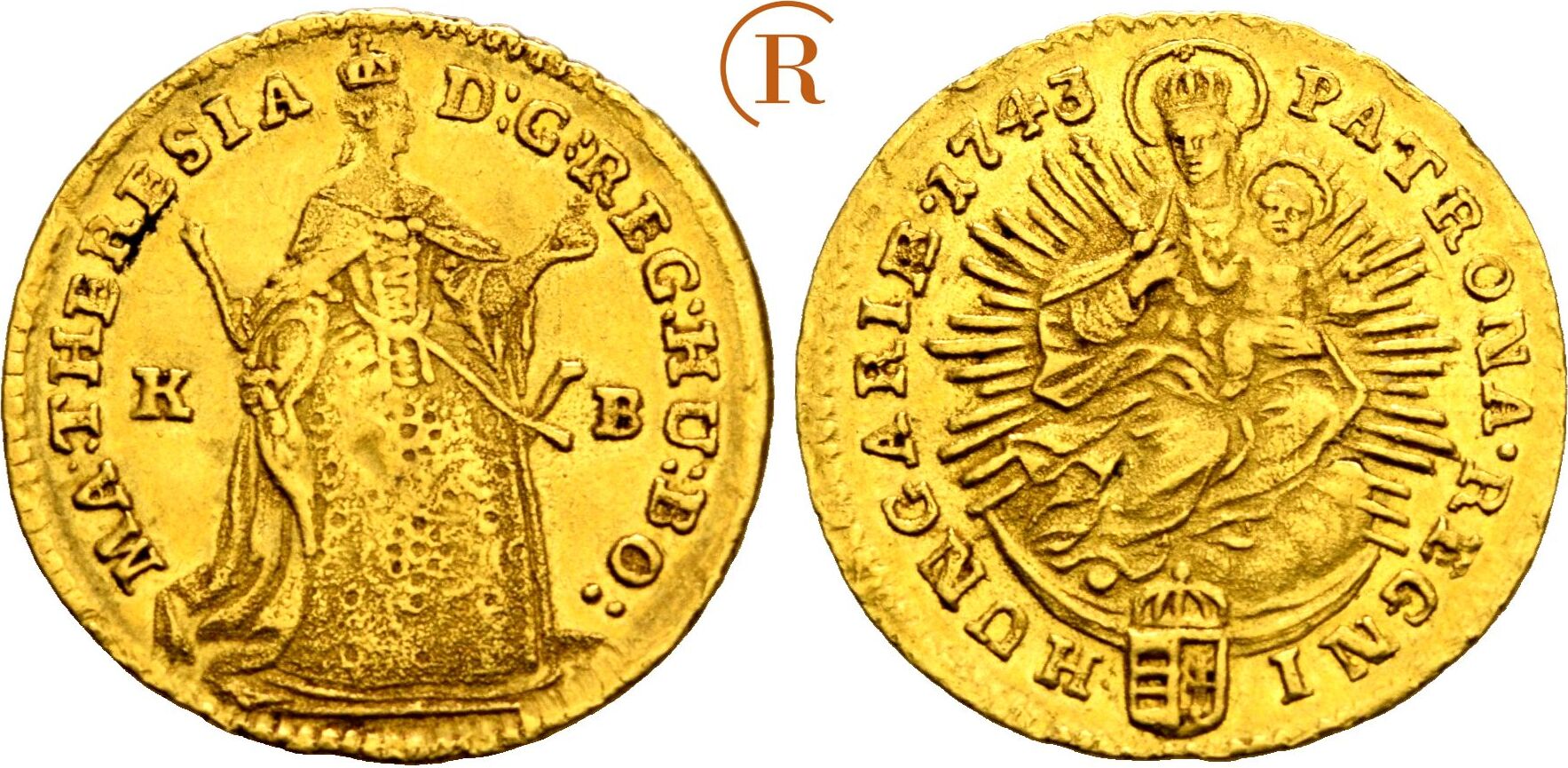 RÖMISCH DEUTSCHES REICH Maria Theresia, 1740-1780 Dukat 1743 KB ...