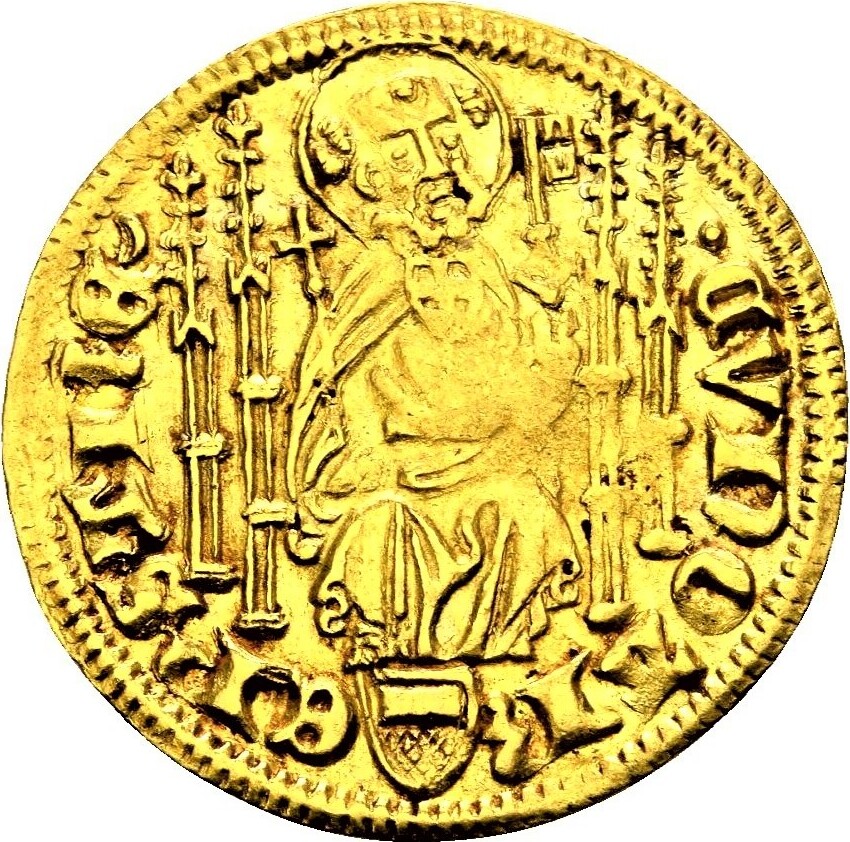 TRIER-ERZBISUTM Kuno II., 1362-1388 Goldgulden o.J. (1382/1385), Koblenz winzige Prägeschwäche ...