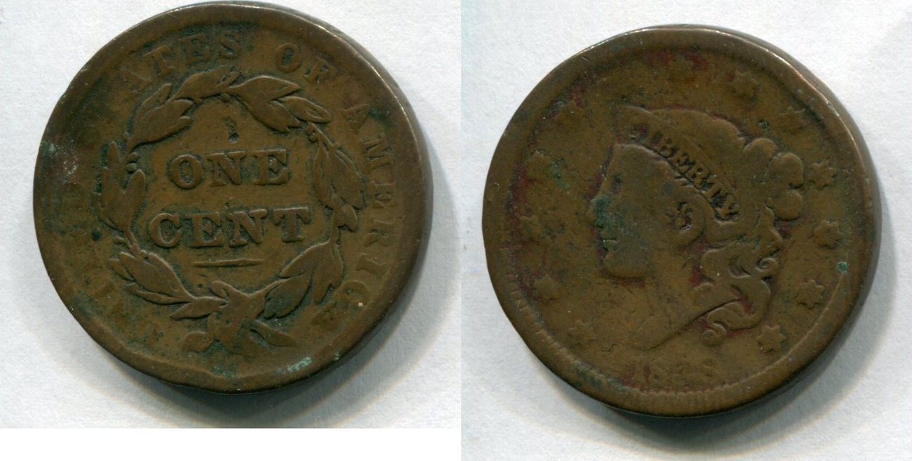 USA 1 Cent 1838 / s- | MA-Shops