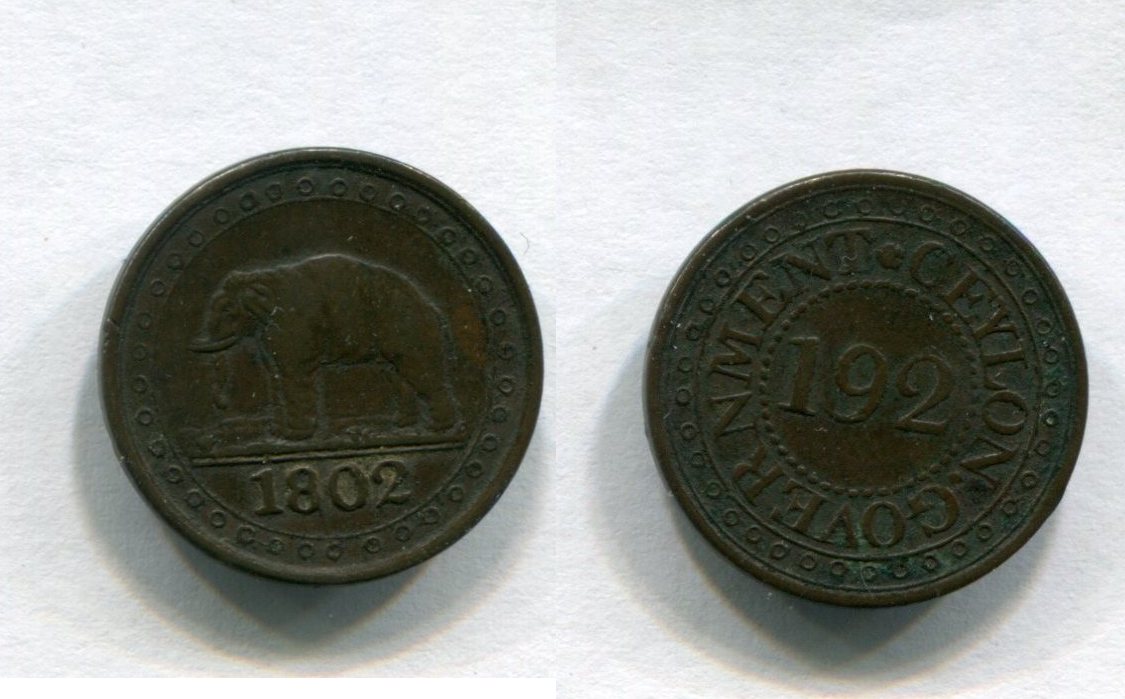 Ceylon 1/192 Rix Dollar 1802 / EF | MA-Shops