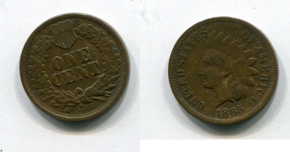 USA 1 Cent 1865 ~ Vereinigte Staaten von Amerika ~ VF | MA-Shops