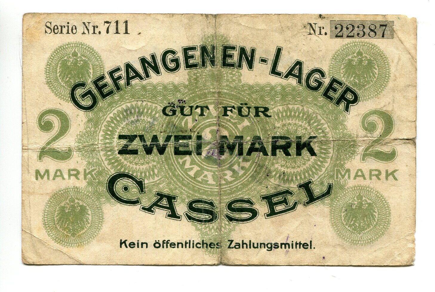 Hessen, 2 Mark o.D. Cassel, gebraucht | MA-Shops