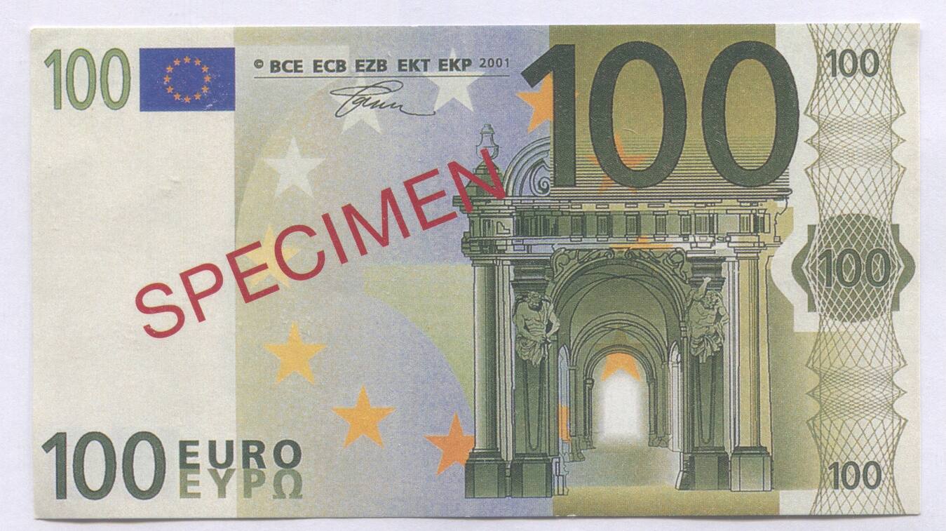 Europa 100 Euro (2001) ~ Specimen ~ unc | MA-Shops