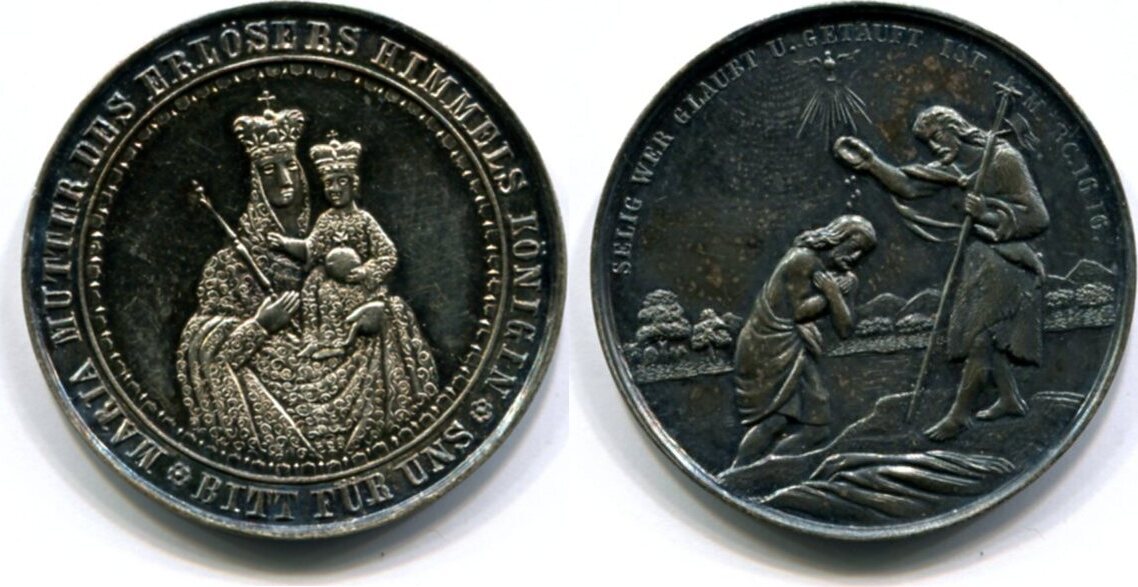 Deutschland, Ag. Medaille 19 Jhd. Taufmedaille UNC | MA-Shops Deutschland, Ag. Medaille 19 Jhd. Taufmedaille UNC | MA-Shops