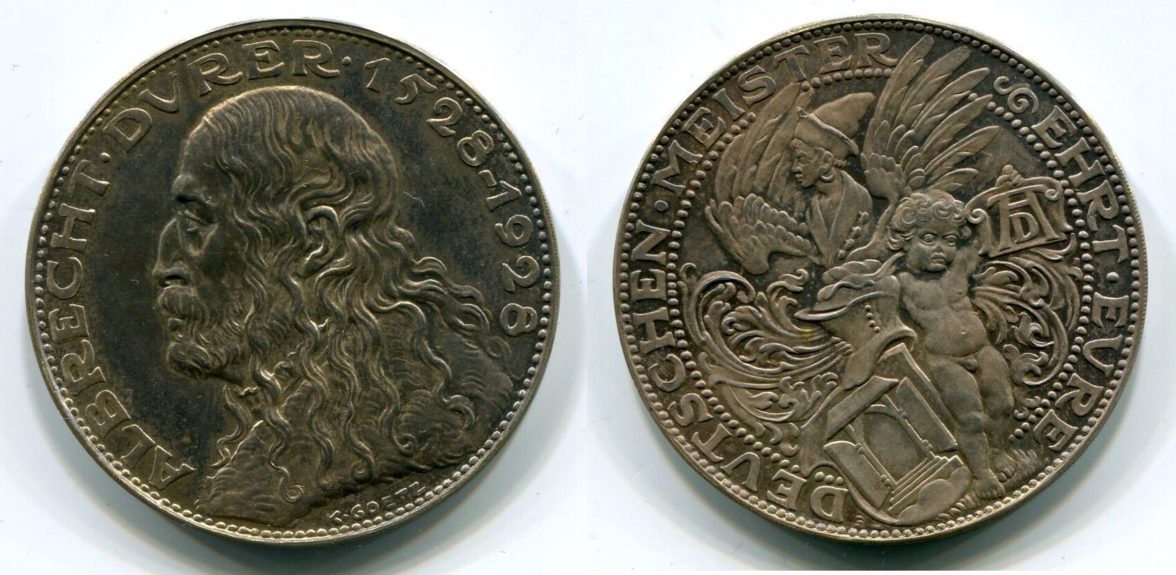 Deutsches Reich Silber Medaille 1928 ~ Albrecht Dürer - von Goetz ~ UNC ...