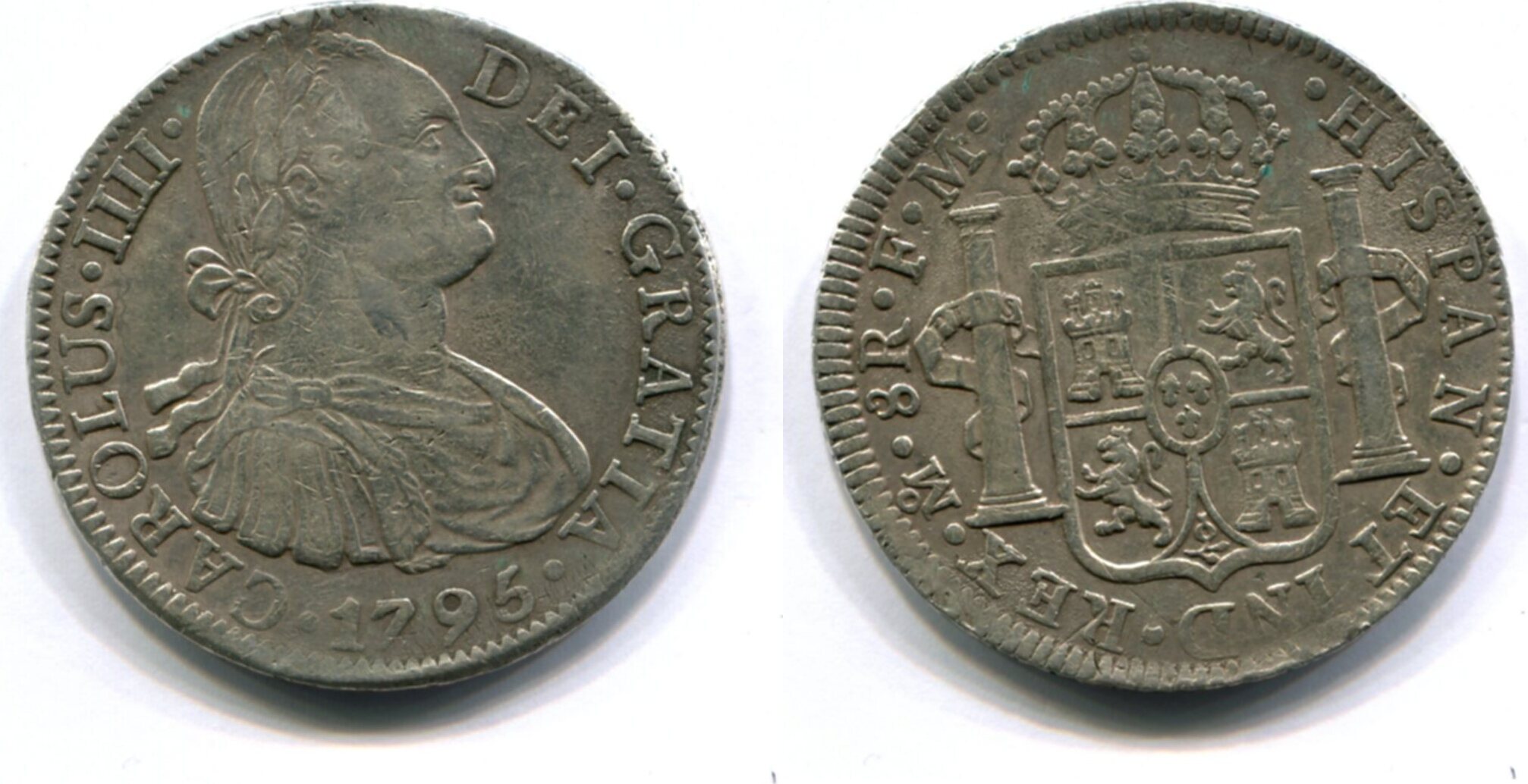 Mexiko, 8 Reales 1795FM Karl IV 1788-1808, VF | MA-Shops