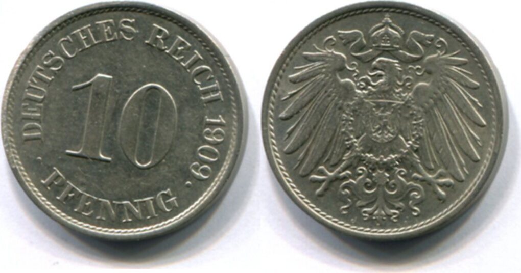 Deutschland, 10 Pfennig 1909J AU | MA-Shops