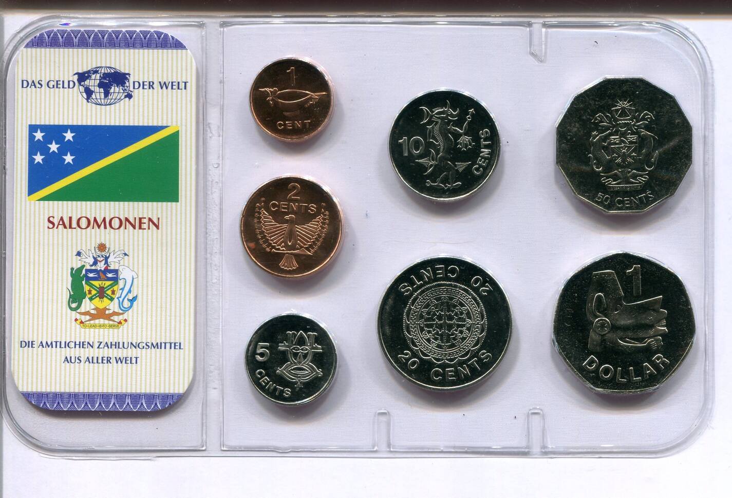 Salomonen / Solomon Islands KMS 2005 ~ 1 Cent bis 1 Dollar ~ unc | MA-Shops