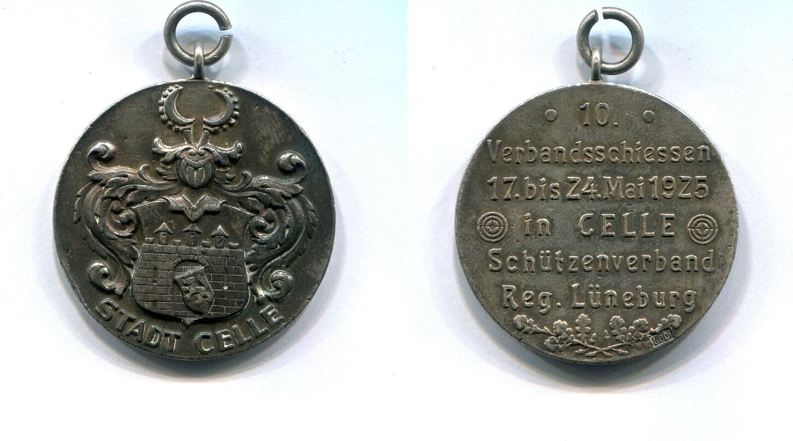 Celle, Ag.Medaille 1925 10.Verbandschiessen Schützenverband der Region ...