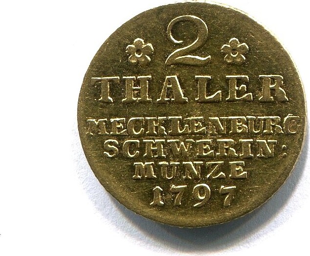 Mecklenburg Schwerin, 2 Taler 1797 Friedrich Franz I. 1785-1837, VF / EF | MA-Shops
