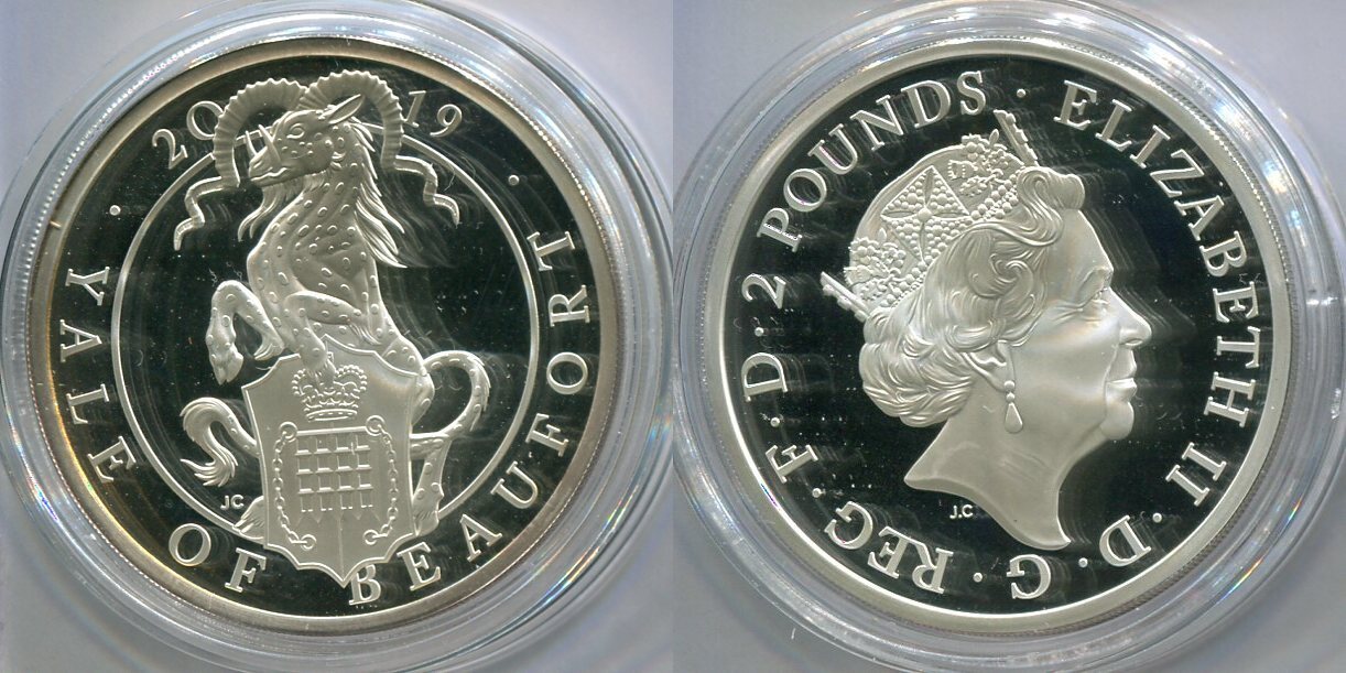 Großbritannien 2 Pounds 2019 ~ Yale of Beaufort ~ Proof | MA-Shops