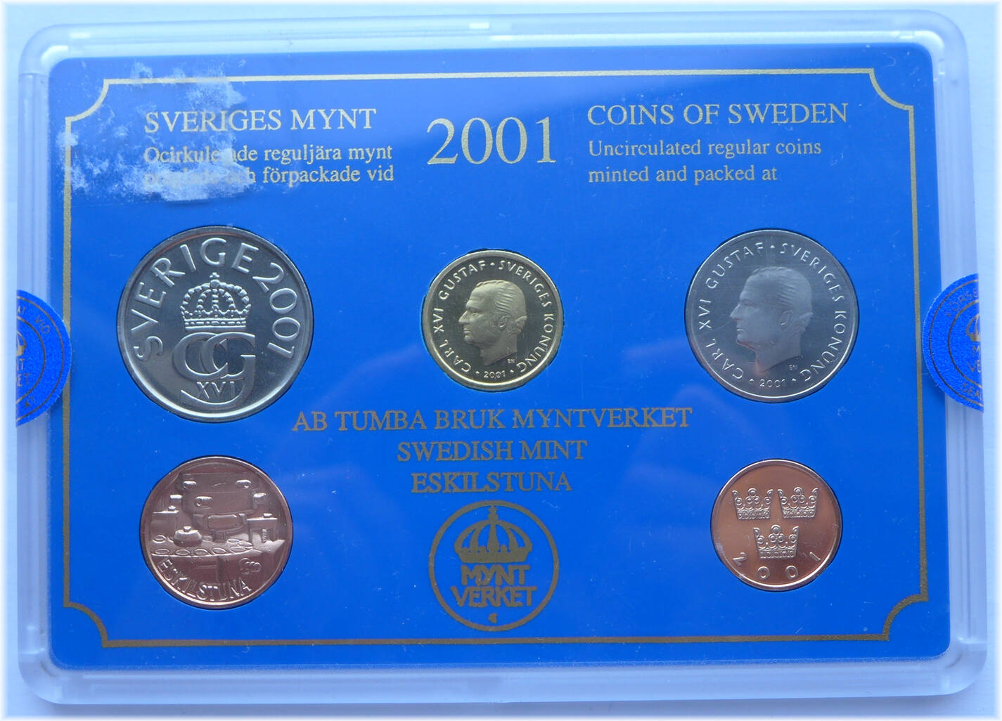 Schweden KMS 16,50 Kronen 2001 KMS Schwedische Kronen - Coins of Sweden ...
