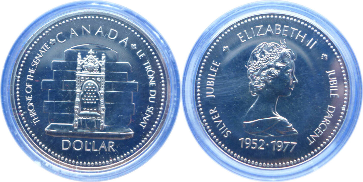 Kanada 1 Dollar 1977 25. Jahrestag der Krönung von Elisabeth II. (1952-1977) BU | MA-Shops
