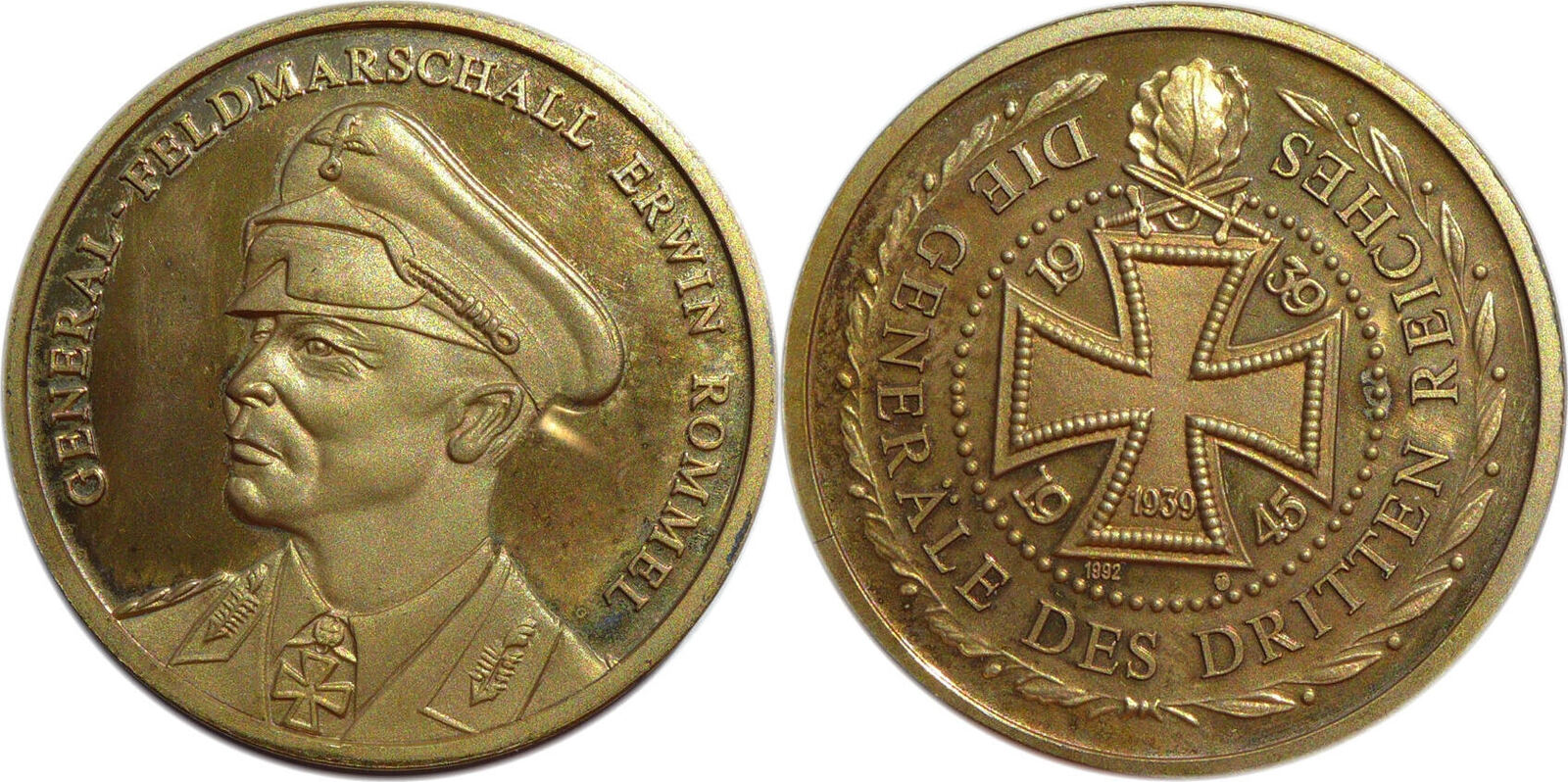 Drittes Reich 1992 General Feldmarschall Erwin Rommel 1939-1945 EF ...