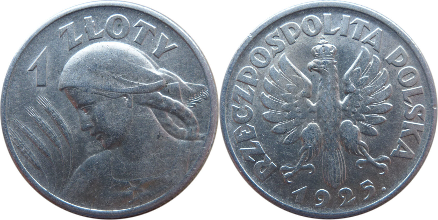 Polen 1 Zloty 1925. London Kursmünze EF | MA-Shops