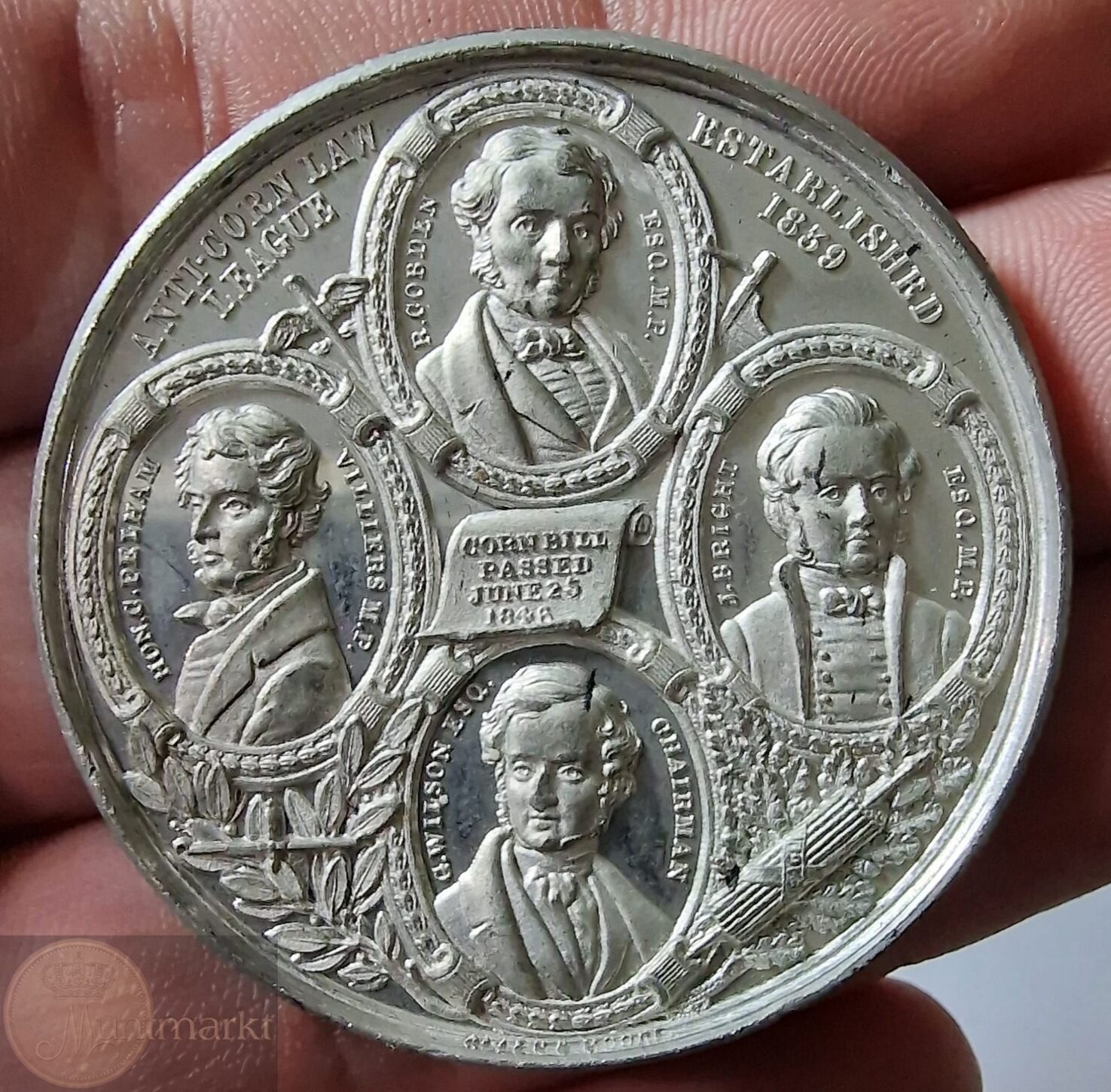 Great-Britain Historical Medal 1846 Free Trade - Repeal of the Grain ...
