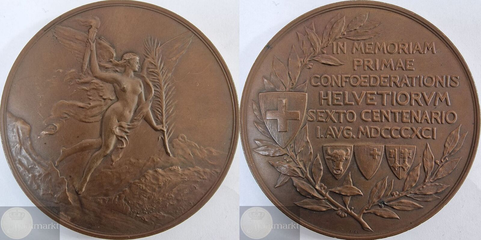 Switzerland Historical Medal 1891 600th Anniversary of the Swiss ...