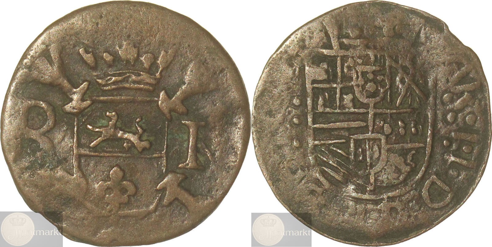 Nederland - Roermond Duit z.j. Karel II (1665-1700) VF | MA-Shops