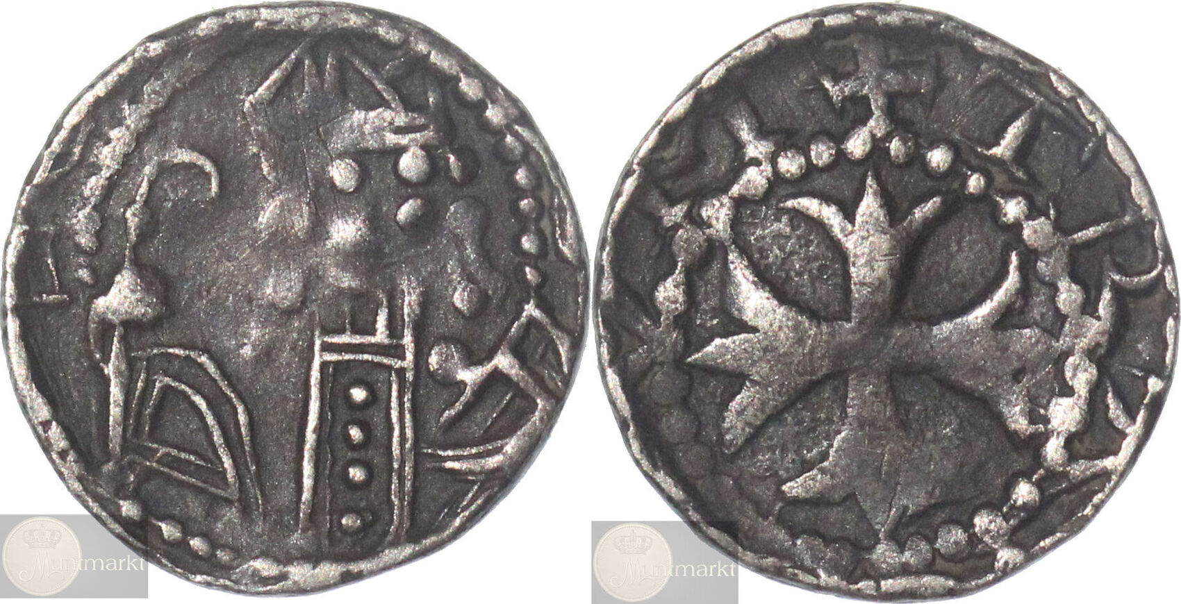 Nederland - Bisdom Utrecht Penning / Denier z.j. (1250-1267) Hendrik ...