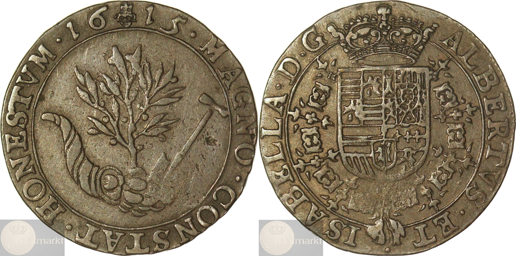 Spaanse Nederlanden Rekenpenning / Jeton 1615 Brussels - Prosperity ...