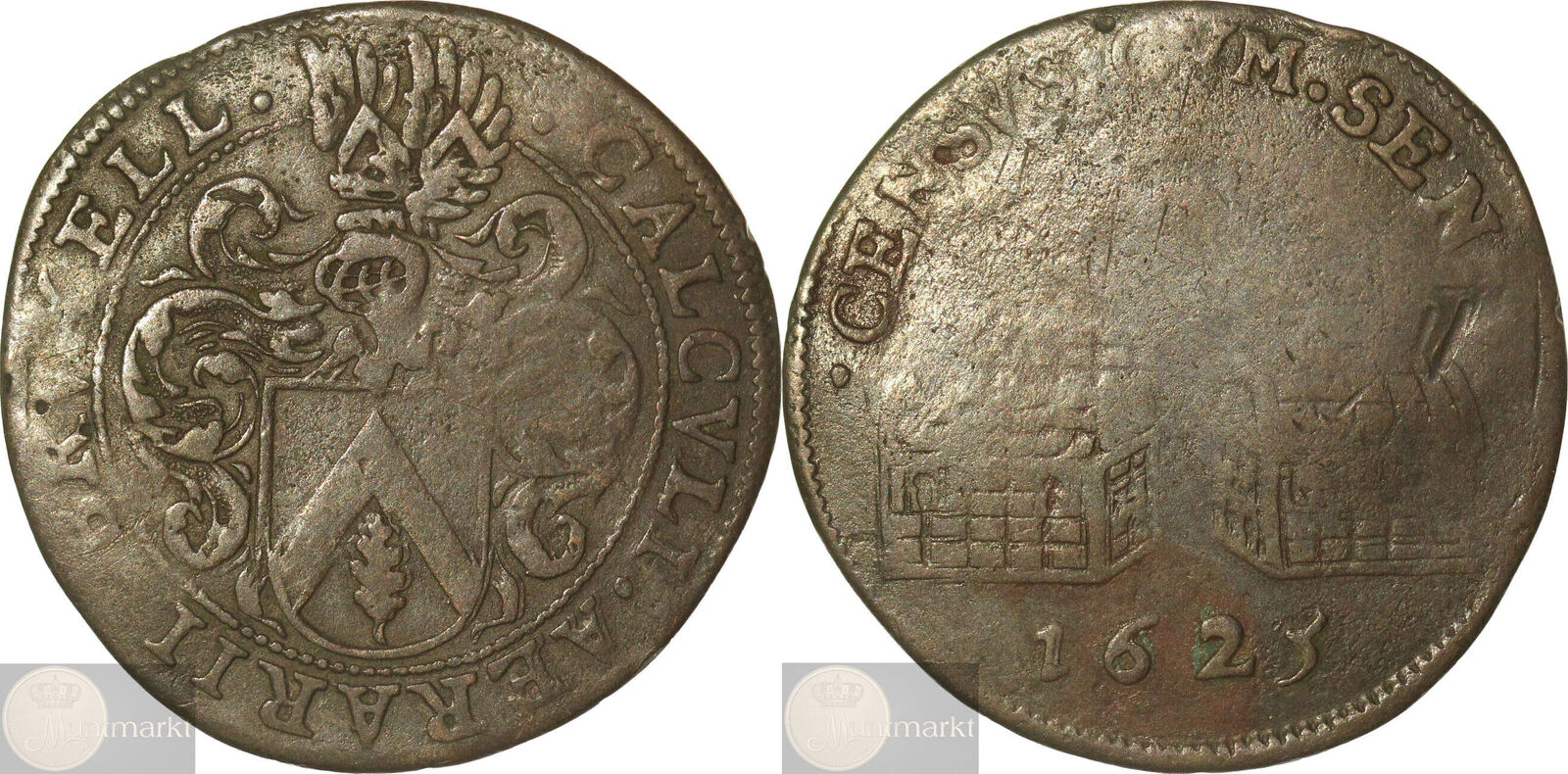 Spaanse Nederlanden Rekenpenning / Jeton 1625 Brussels - Du Quesnoy as ...
