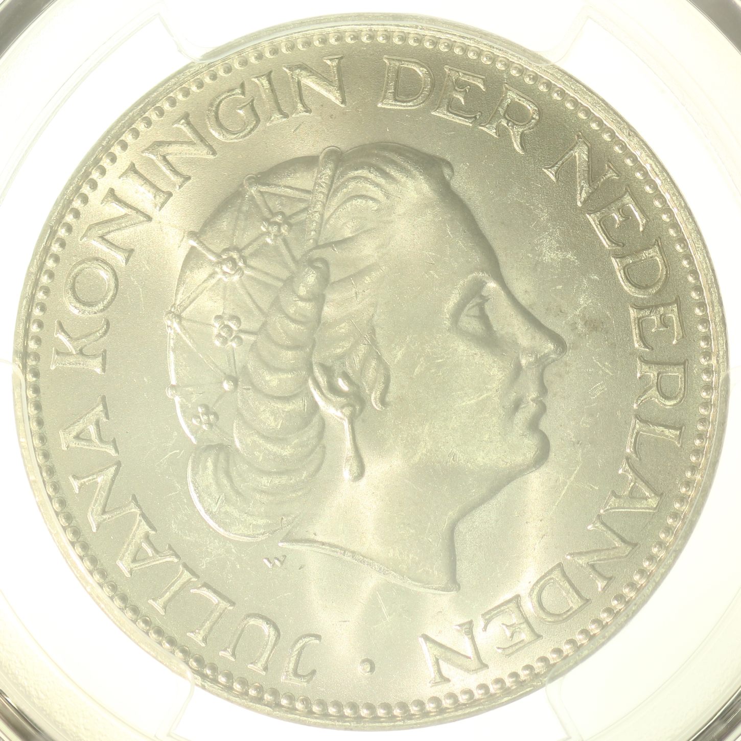 Netherlands Juliana - 2½ Gulden / Rijksdaalder 1959 PCGS MS66+ | MA-Shops