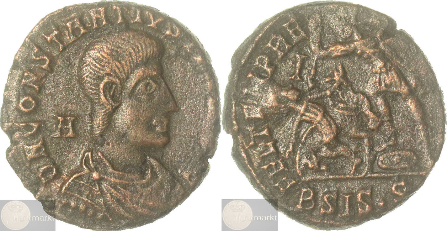 Roman Empire AE Follis Constantius Gallus as Caesar (351-354), Siscia ...