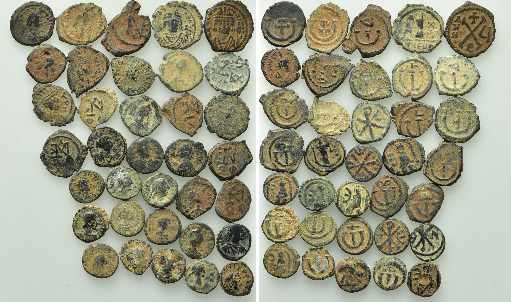 Bronzen 35 Byzantine Coins Diverse | MA-Shops