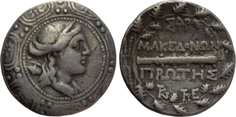 Griechen Tetradrachme MACEDON UNDER ROMAN PROTECTORATE. First Meris ...