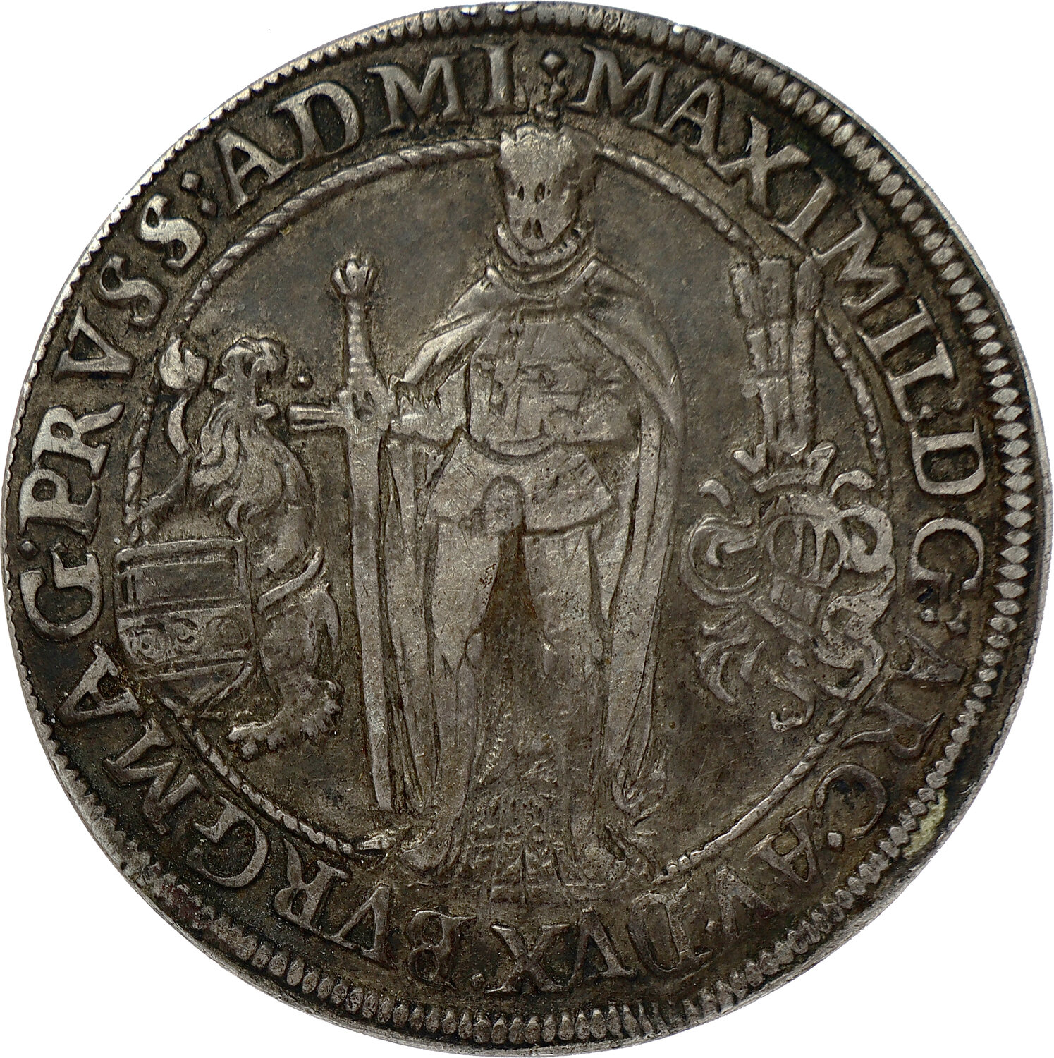 GERMAN STATES 1/4 Taler n.d. (1615) Teutonic Order - Maximilian III of ...