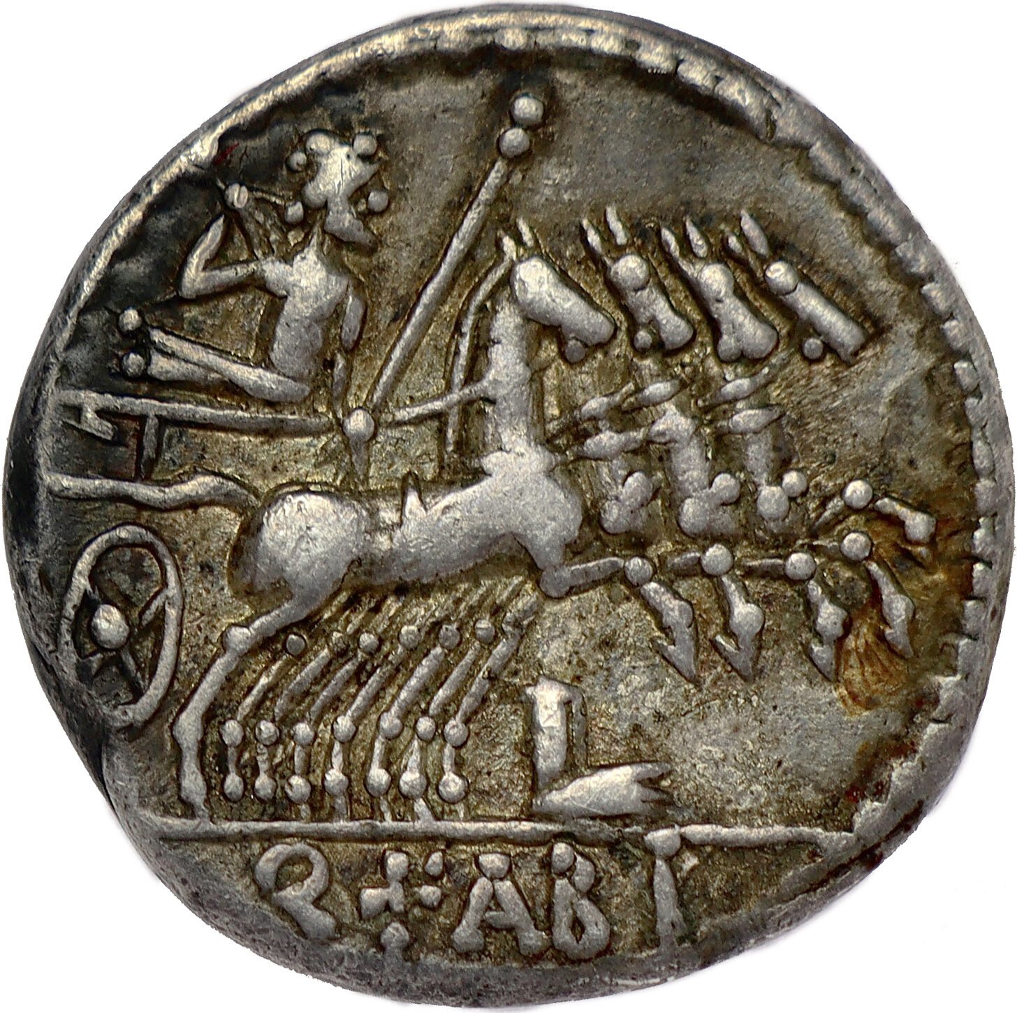 ROMAN REPUBLIC AR Denarius 124 B.C. Fabia - Q. Fabius Labeo - Rome Mint ...