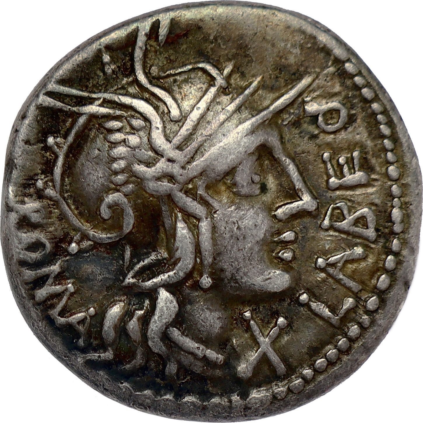 ROMAN REPUBLIC AR Denarius 124 B.C. Fabia - Q. Fabius Labeo - Rome Mint ...