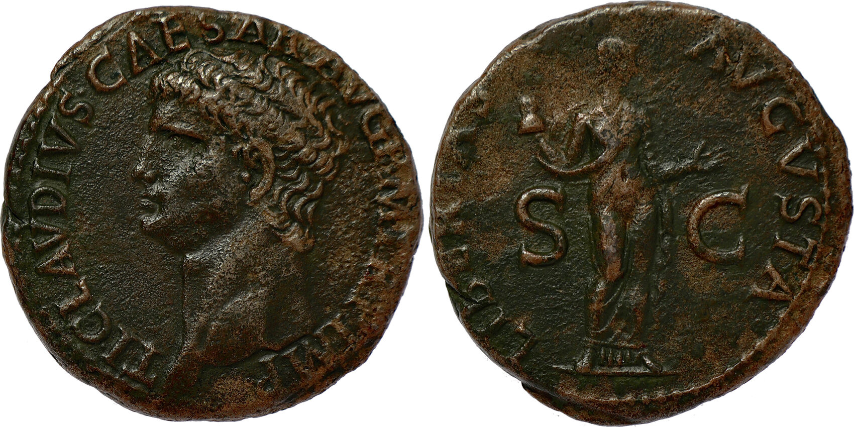 ROMAN EMPIRE AE As 41-50 A.D. Julio–Claudian Dynasty - Claudius - Rome ...