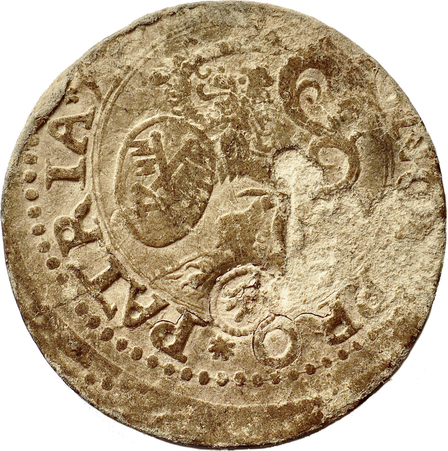 NORTHERN NETHERLANDS 1/4 Gulden 1574 Province of S. Holland - Eighty ...