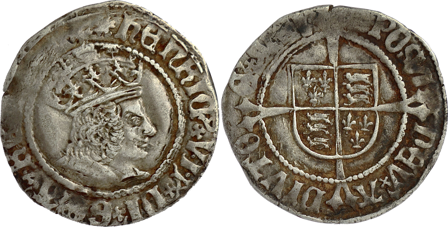 ENGLAND Halfgroat n.d. (1504-1509) Henry VII VF | MA-Shops