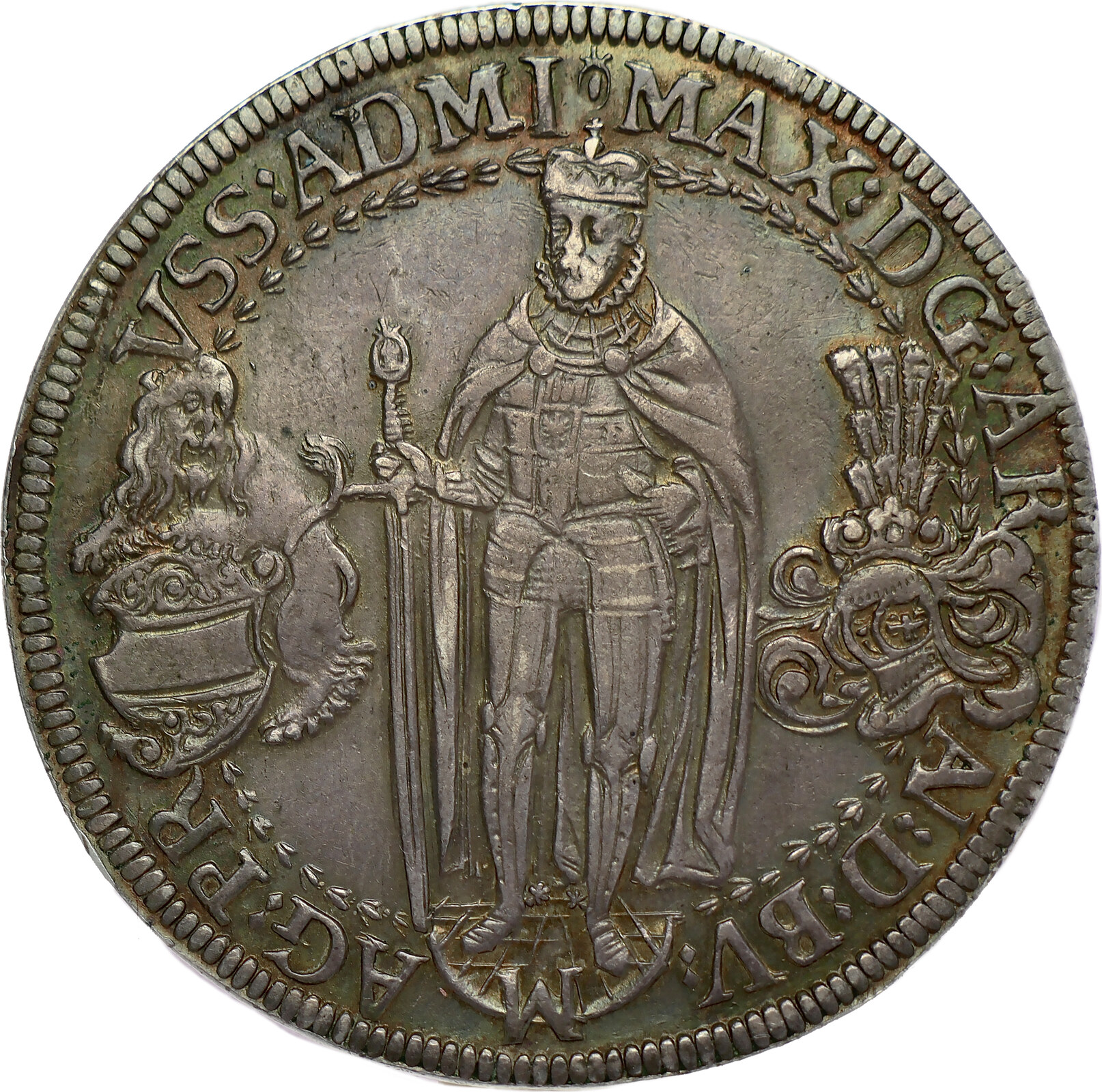 TEUTONIC ORDER AR Taler 1613 over 12 Archduke Maximilian III of ...