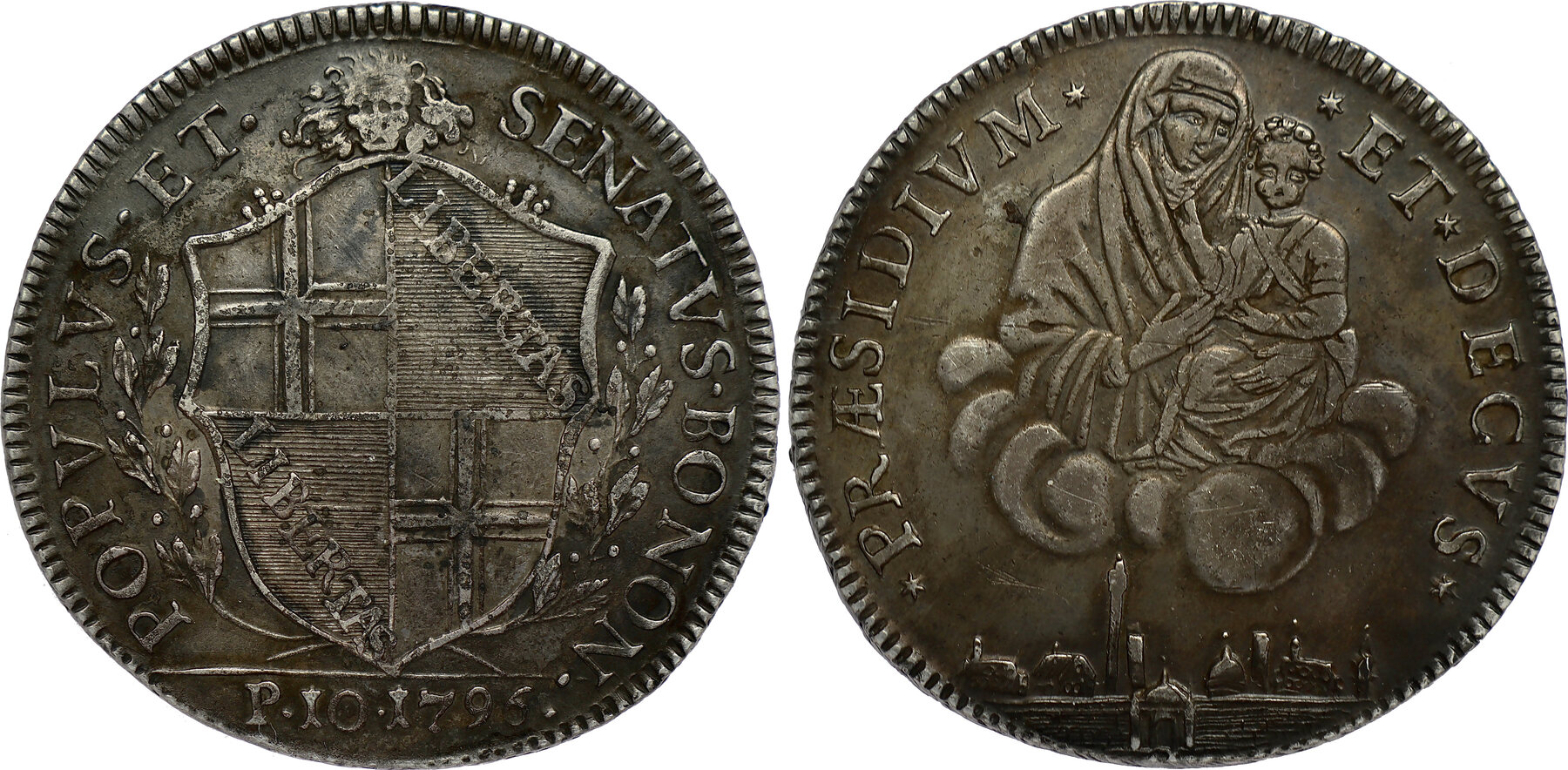 ITALIAN STATES Scudo da 10 Paoli 1796 Cispadane Republic - Popular ...