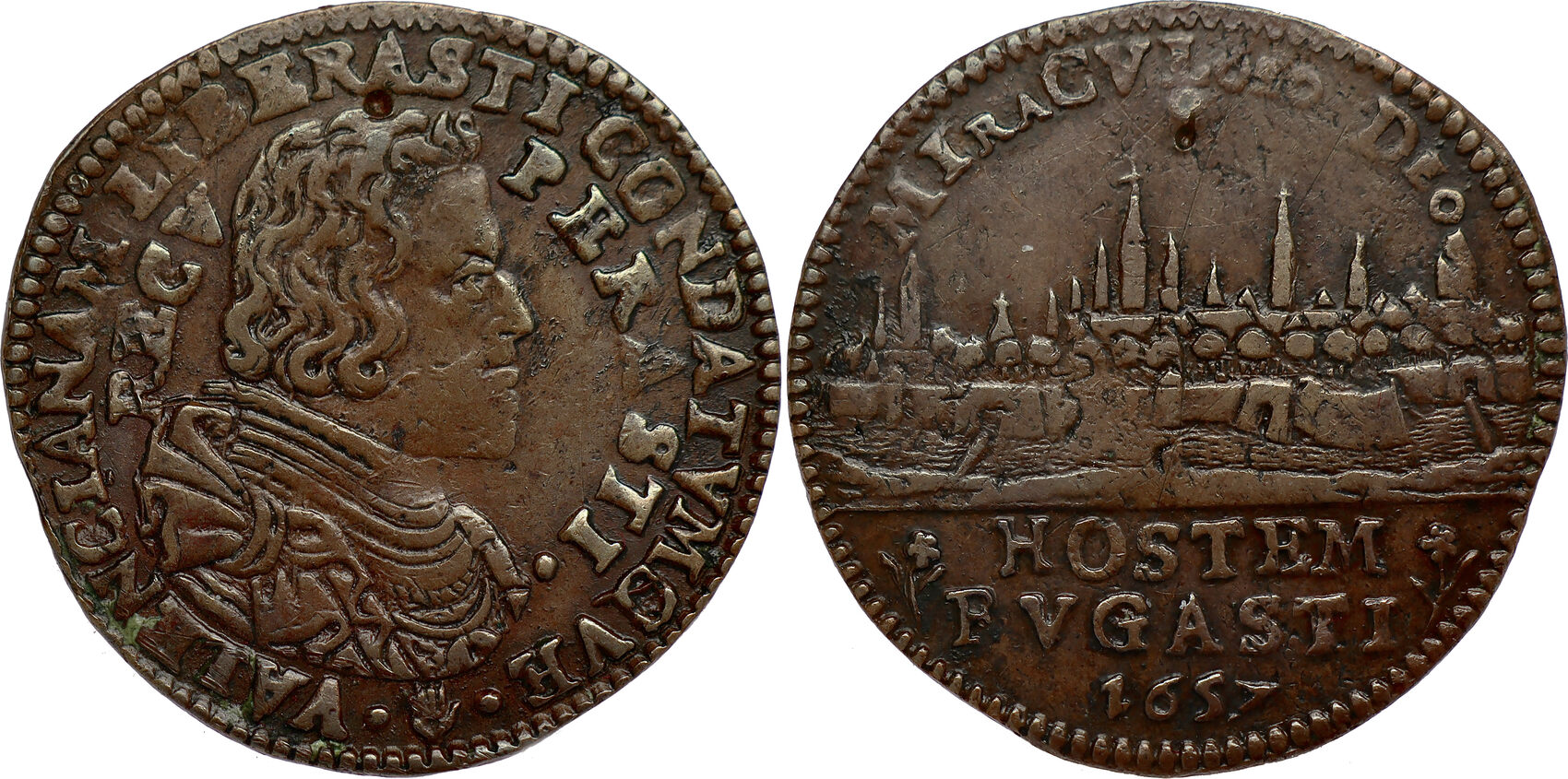 SPANISH NETHERLANDS Jeton or Rekenpenning 1657 Liberation of ...