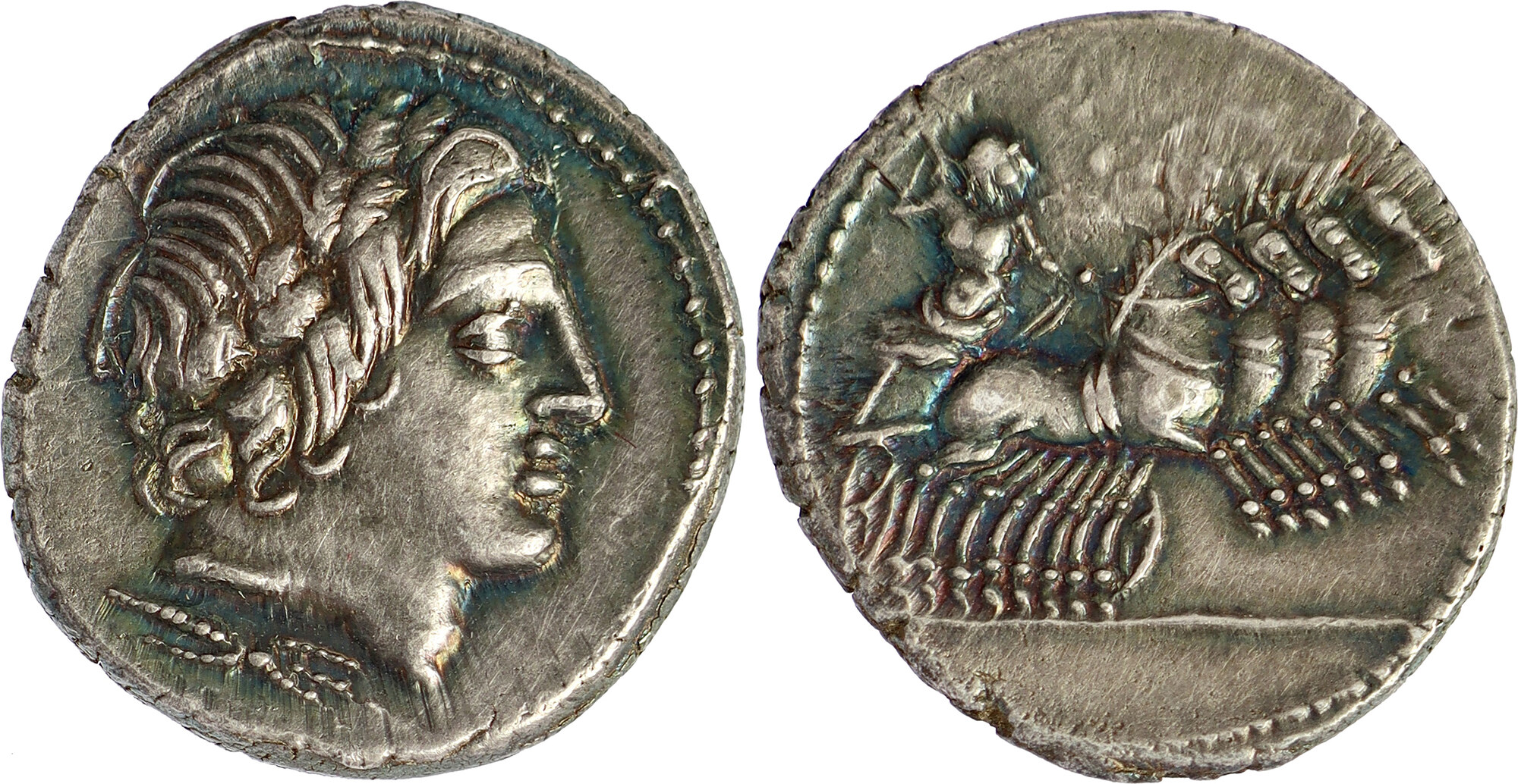 Roman Republic AR Denarius c. 86 BC C. Gargonius, M. Vergilius ...