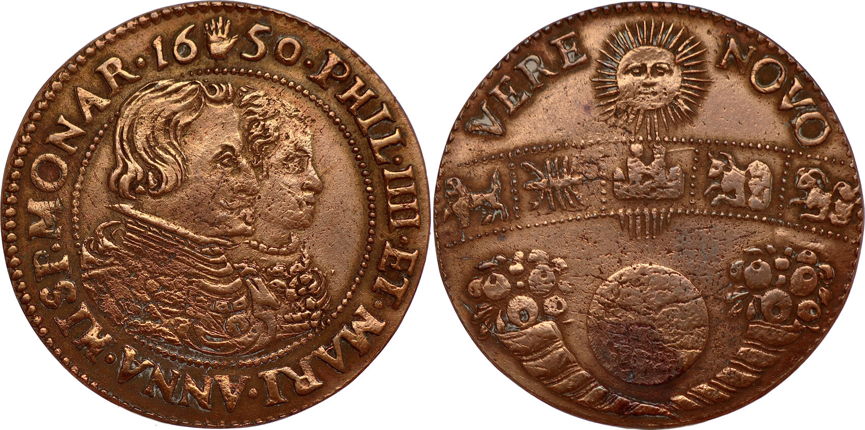 SPANISH NETHERLANDS Jeton or Rekenpenning 1650 Duchy of Brabant ...