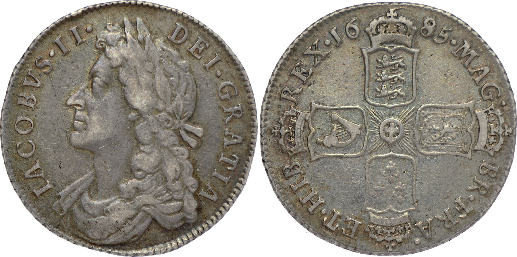 ENGLAND Shilling 1685 James II VF | MA-Shops