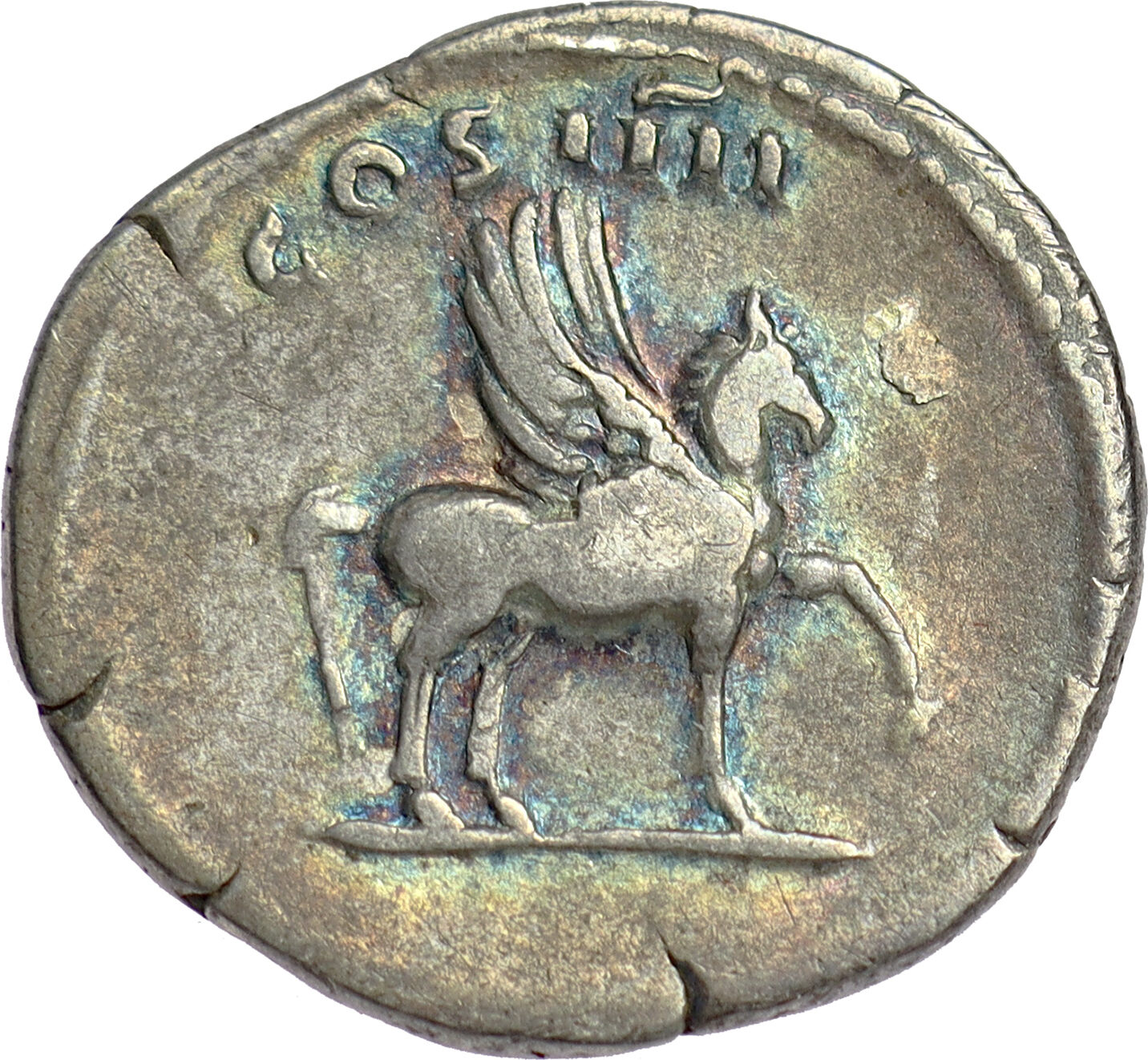 ROMAN EMPIRE AR Denarius 76-77 AD Domitianus, as Caesar AVF | MA-Shops